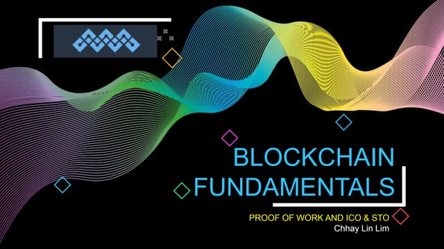 Blockchain Fundamentals Day 3 Pow Consensus And Icos New Style Ppt