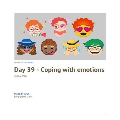 Day 39 coping with emotions | PDF