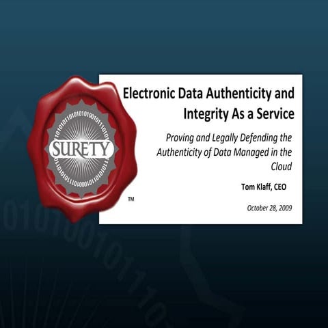 Cloud-enabled Protection of Data Integrity and Authenticity of ...
