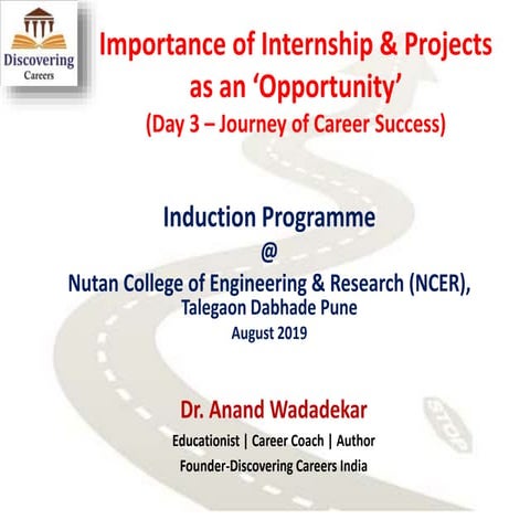 Importance of Internship and Project | PPTX