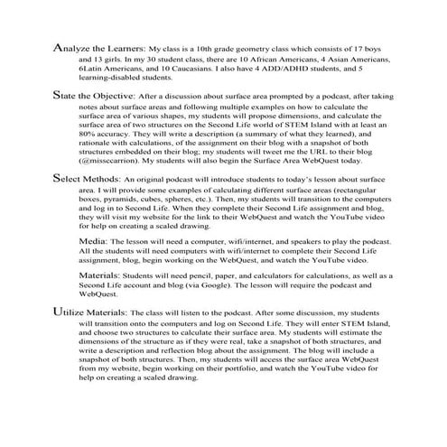 Day 4 Lesson Plan | PDF