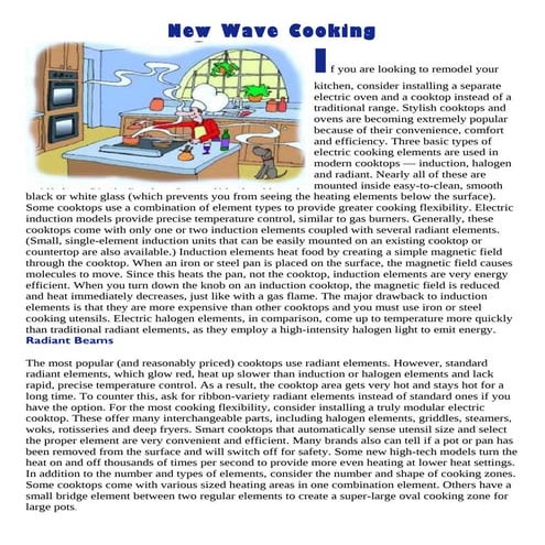 Day 4 1 new wave cooking( cook tops) | DOC