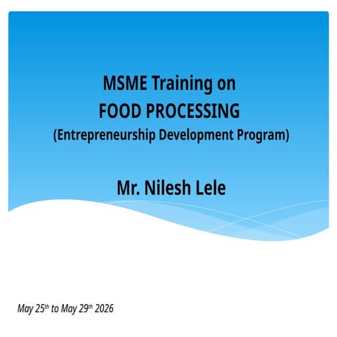 food processing & preservation in india Day 4.pptx
