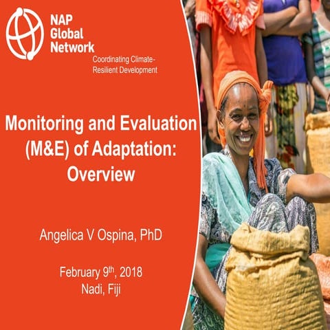 Monitoring and Evaluation (M&E) of Adaptation: Overview | Angelica Ospina, IISD | PPTX