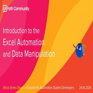 Day 4 - Excel Automation and Data Manipulation | PDF