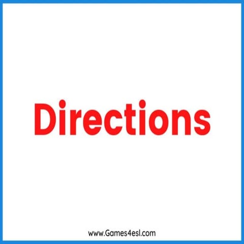 Giving directions - British Council | PDF
