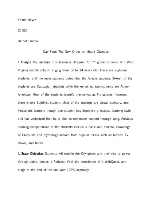 Volcano unit plan | PPTX