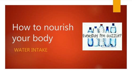 Water intake | PPT