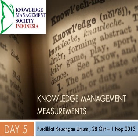 Knowledge Management Measurement | PPT