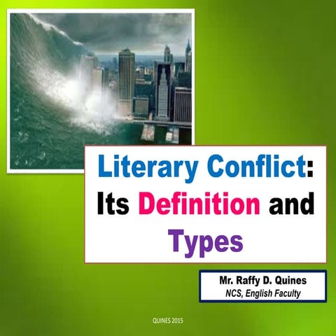DEFINING LITERARY CONFLICT (GRADE 10) | PPTX