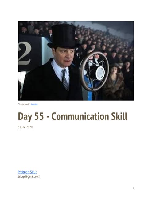 Day 25 communication skill | PDF | Screenwriting | Content Production