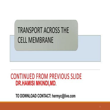 Cell transport | PPTX