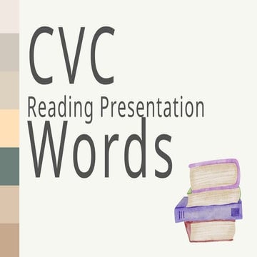 DAY 5 CVC READING SIMPLE WORDS FOR KIDS AND ADULTS | PPTX