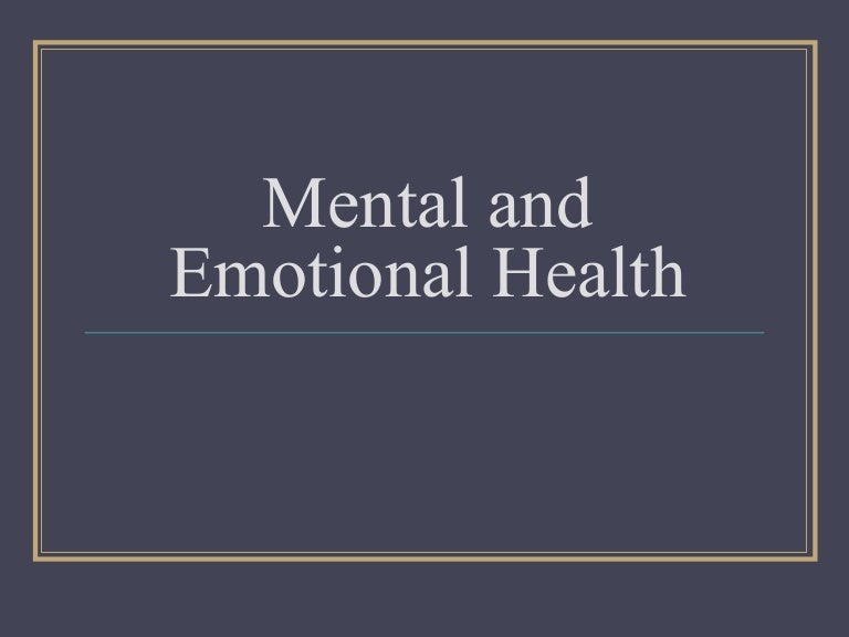 Mental Emotional Health mental-emotional-health