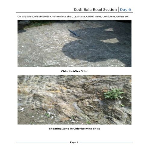 Day6 kotli bala road section | DOCX