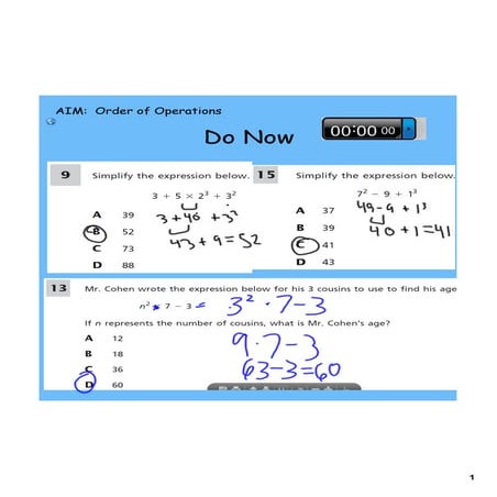 Day 6 order of operations | PDF