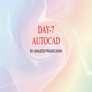 AutoCAD basics and advanced modelling and drafting | PPT