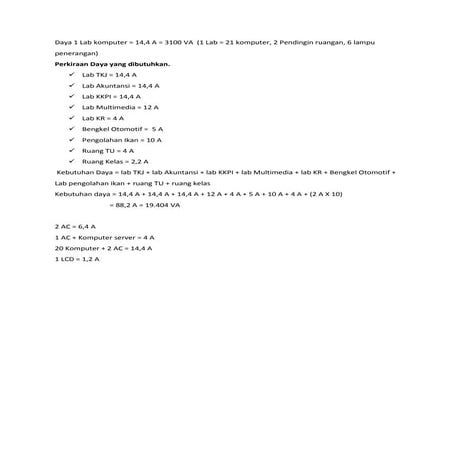 Daya 1 lab komputer | DOCX