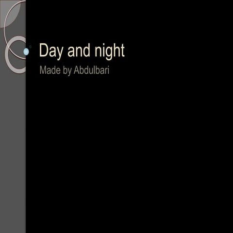 Day and night | PPT