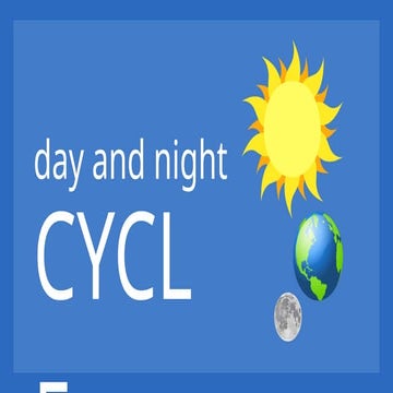 Day and Night Cycle Science Presentation in Colourful Minimalist Style ...