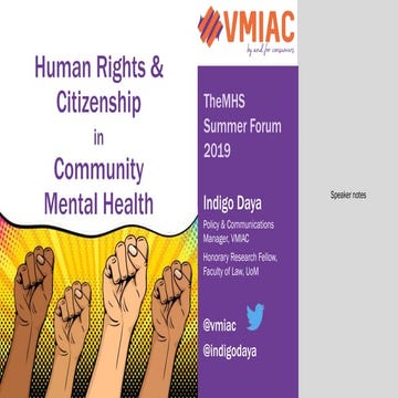 Human rights and citizenship in community mental health | PPT