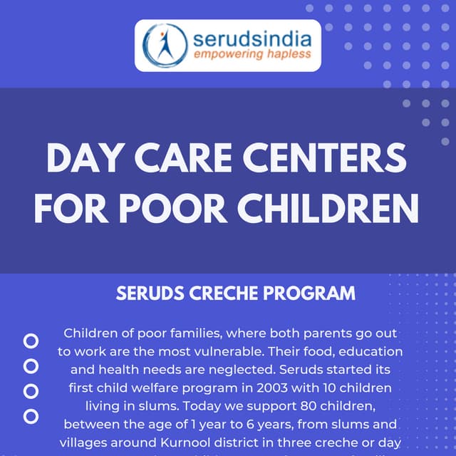 Day care centers for poor children | PDF