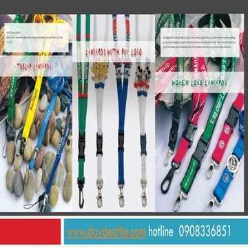 Dây đeo thẻ các loại nylon poly satanh in nhiệt chìm in cao su 2 | PPT