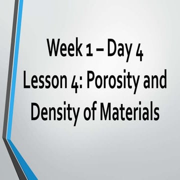 Porous and Non Porous Materials | PPTX