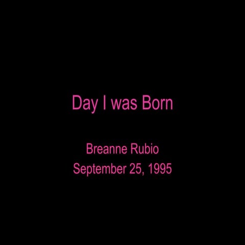 The year I was born | PPT
