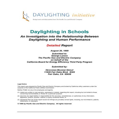 Daylighting study | PDF