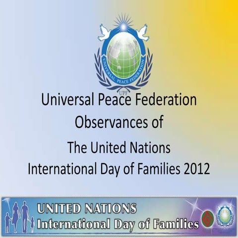 UN Day of Families 2009 | PPT