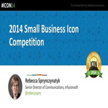 Small Business ICON Competition 2014 | PPTX