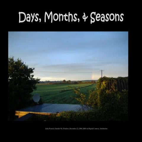 Days Months, & Seaons | PPTX
