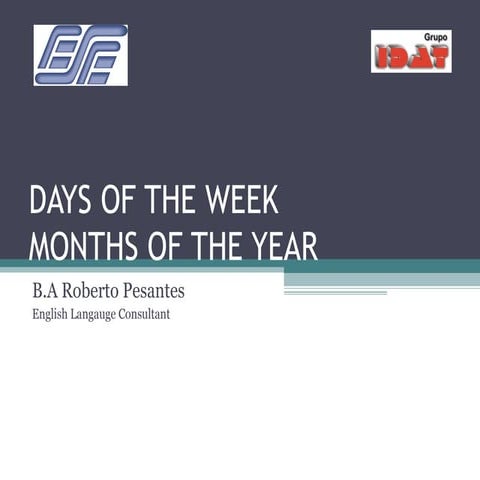 Days of the week | PPT