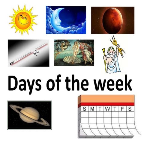 English lesson - The Days of the week | PPT