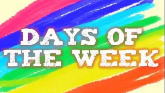 презентация Days Of The Week дни недели Ppt
