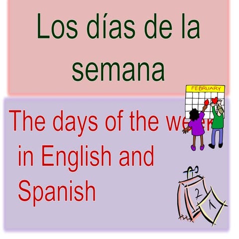 Days of the week in spanish | PPTX