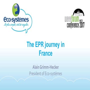 WEEE Forum Malta Conference_Day Two_Alain Grimm Hecker | PPT