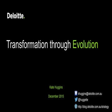 Kate Huggins, Partner, Monitor Deloitte | PDF