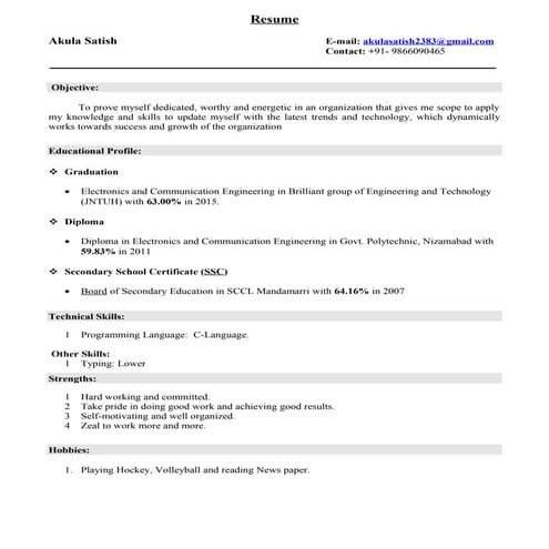 Updated Resume Satish-2 | DOC