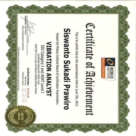 VA Cat 1 Certificate | PDF