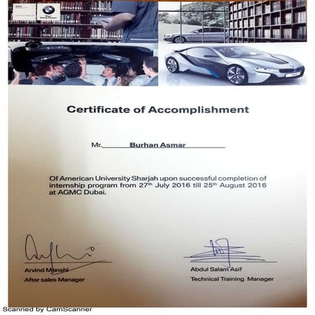 AGMC-BMW certificate | PDF