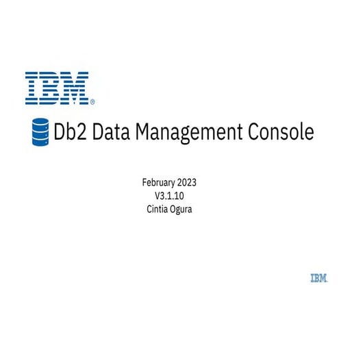 Db2 Data Management Console User Manual April 2023pdf 