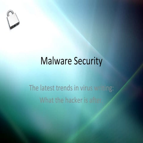 Malware Security | PPT