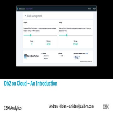 Db2 on cloud overview | PDF
