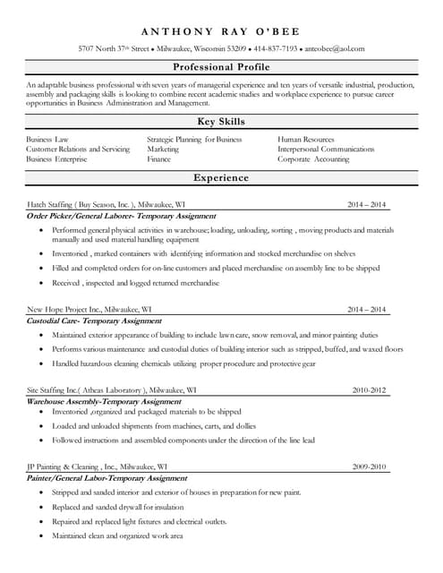 John Jenkins resume | DOC