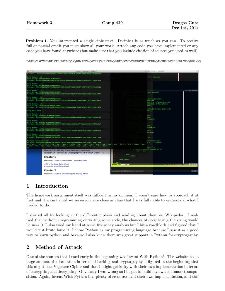 Python Cryptography