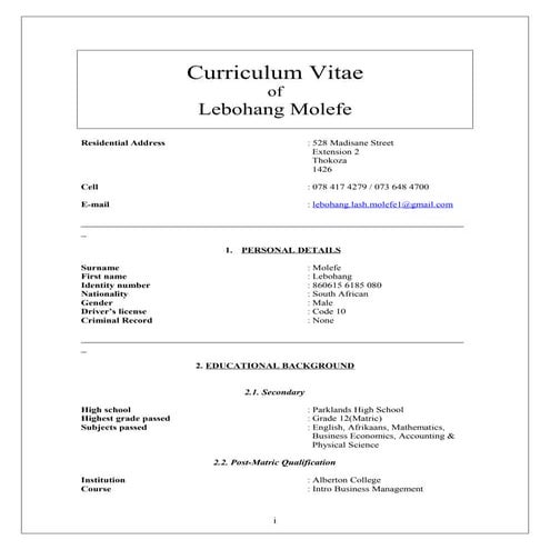 lebohang molefe lethabo | DOC