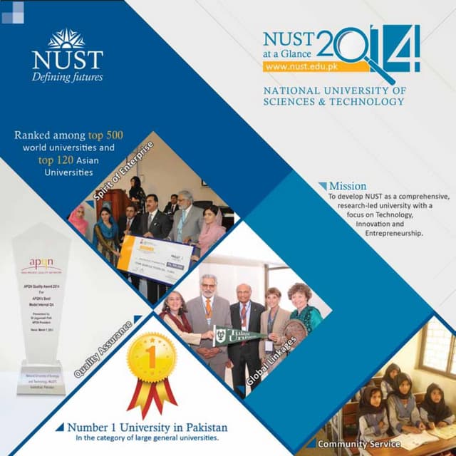 NUST at a Glance (2014) | PDF