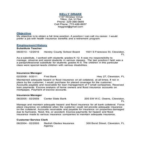 KELLY DRAKE RESUME 8-2015 - Copy | DOCX